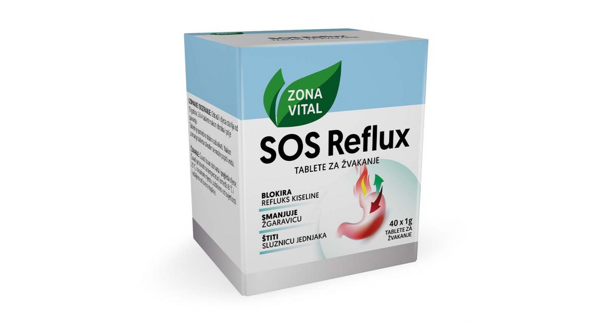 SOS REFLUX TABLETE ZA ŽVAKANJE | oktal-pharma.hr